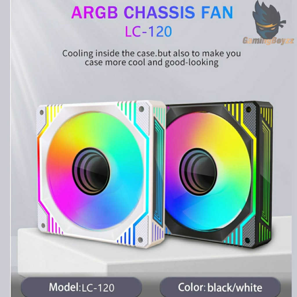 12cm Casing ARGB Fan ARGB+PWM PC Case Cooler Fan 5V3Pin Aura Sync ...