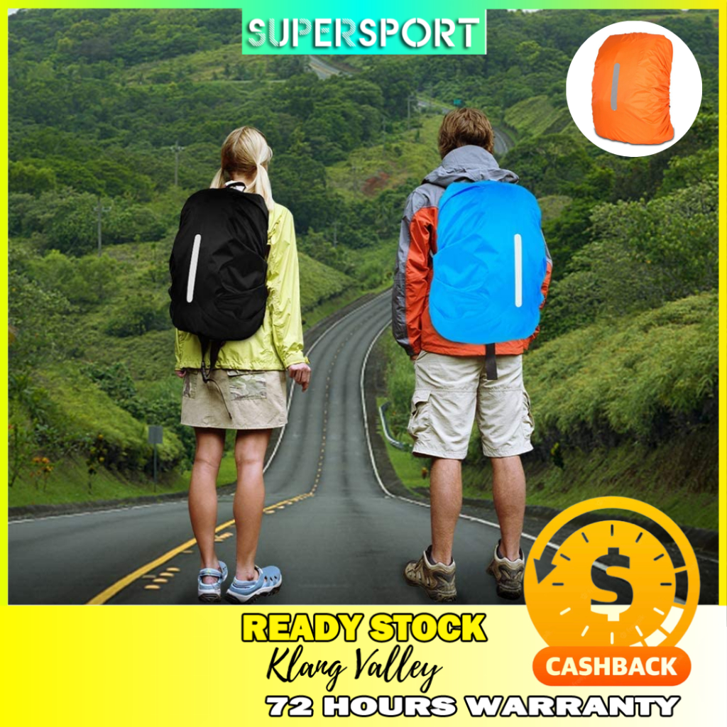 Reflective Waterproof Backpack Rain Cover Outdoor Sport Night Cycling ...