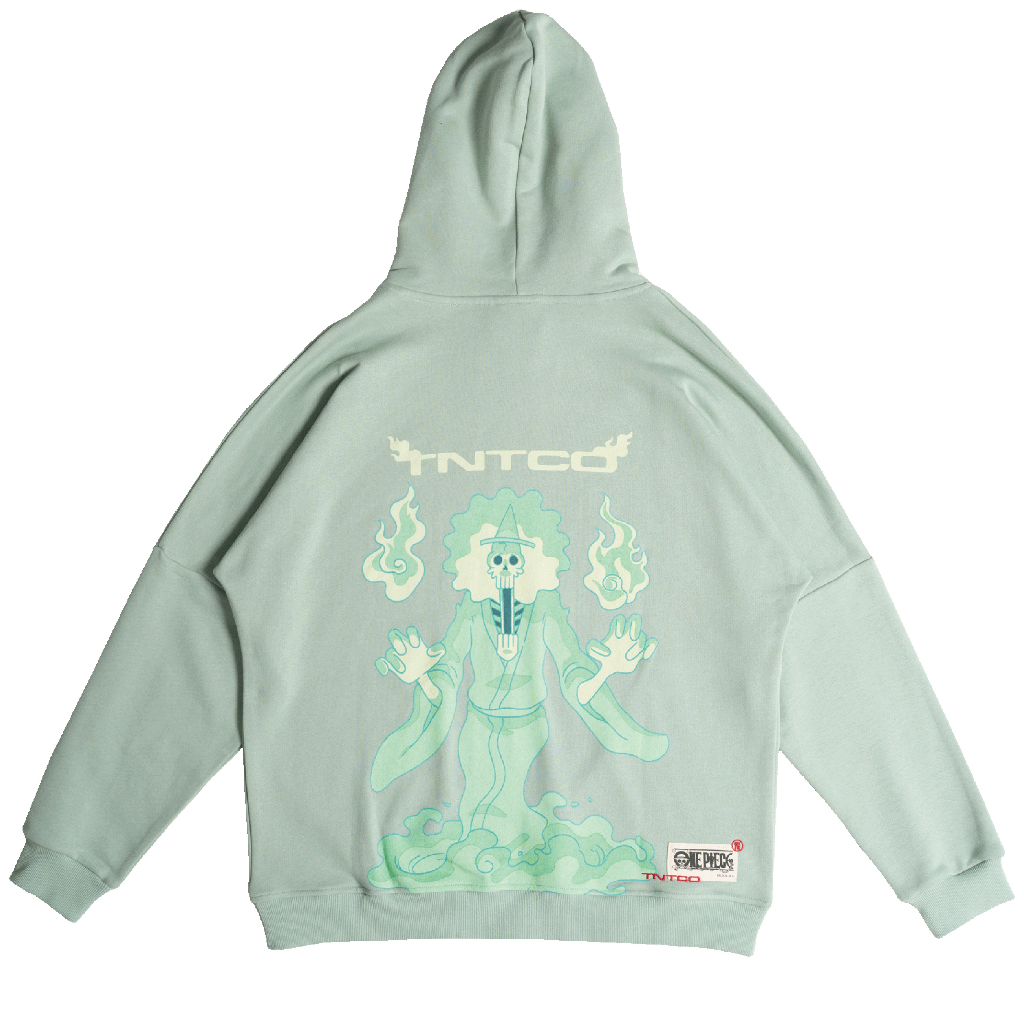 TNTCO x One Piece Ghost Brook Hooded Sweatshirt Green | Shopee Malaysia