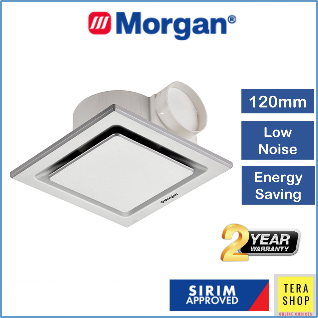 Morgan MVF-CA12XS Silver Color Ceiling Mount 120mm Ventilating Fan ...