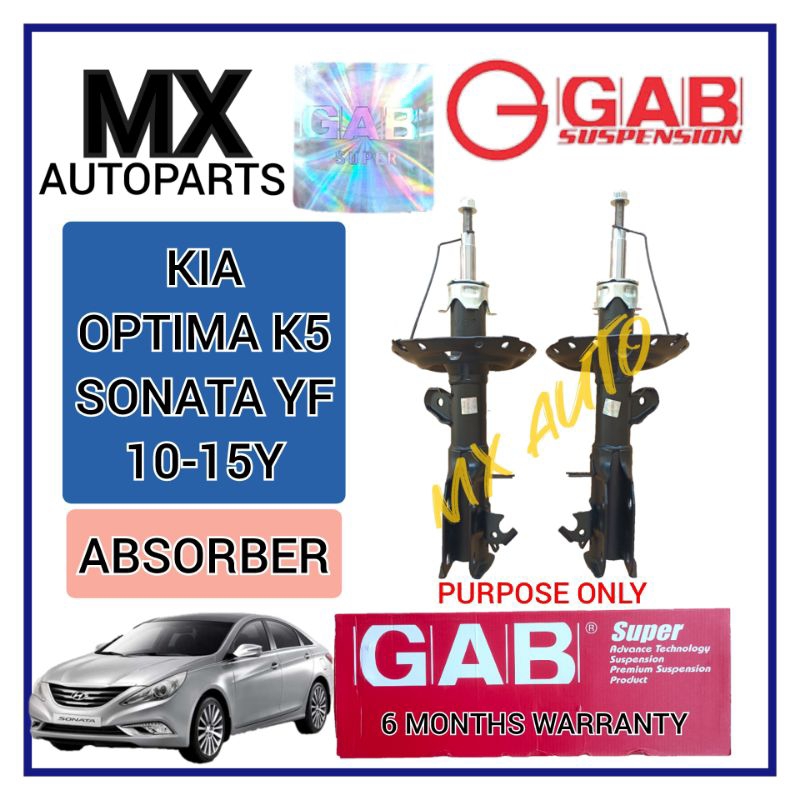 ORIGINAL GAB SUPER PREMIUM KIA OPTIMA K5 2.0 TF SONATA 2.0 YF 14MM 2010-2015 SHOCK ABSORBER ...