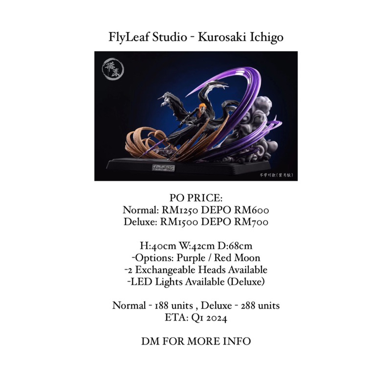 FlyLeaf Studio - Kurosaki Ichigo | Shopee Malaysia