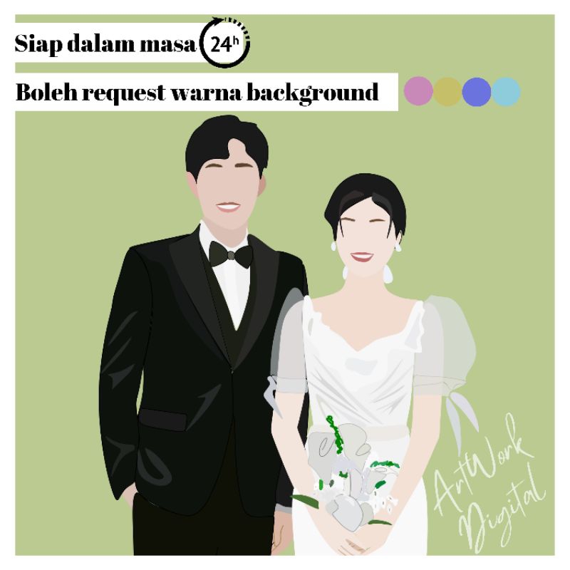 Lukisan potrait digital berkualiti | lukisan digital | Customize ...