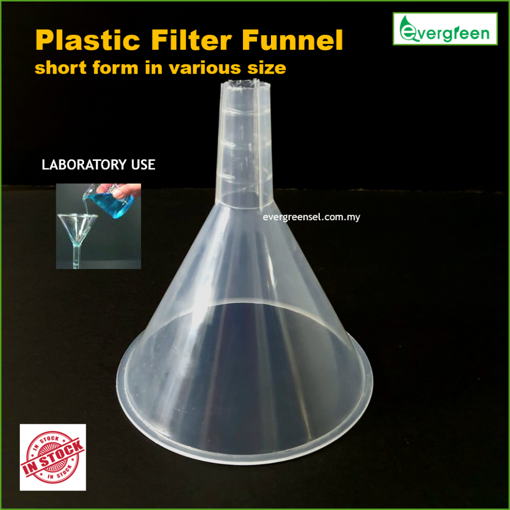 Plastic Laboratory Filter Funnel in various size 30mm to 150mm | Shopee ...