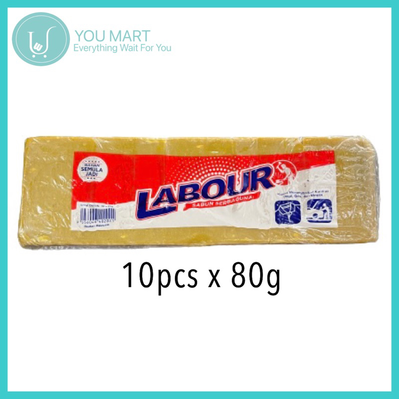 Sabun Labour Cap Buruh/ Labour Soap 劳工多用处肥皂 (10pcsx80g) | Shopee Malaysia