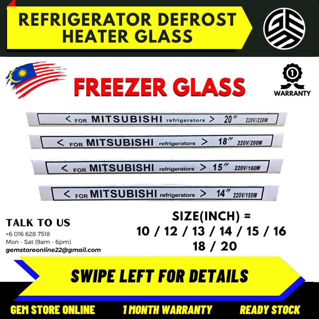 Replacement For Refrigerator Defrost Heater Glass Pemanas Tiub Kaca ...