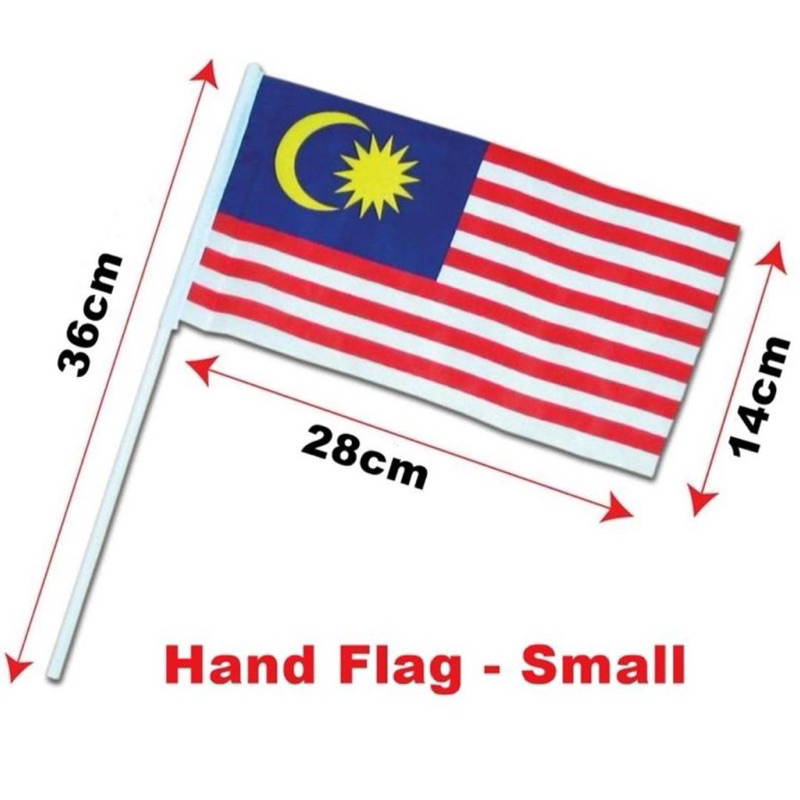 MERDEKA - Malaysia Hand Flag Small / Bendera Malaysia | Shopee Malaysia