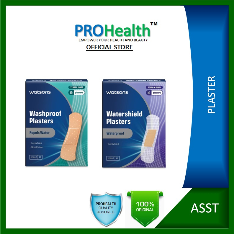 WATSONS WASHPROOF/WATERSHIELD Plaster 10s EXPIRY:06/2026 | Shopee Malaysia