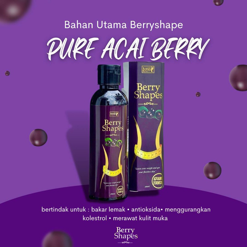 BERRYSHAPES ACAI BERRY BERRY SHAPE SLIMMING UBAT KURUS DETOX FAT BURNER ...