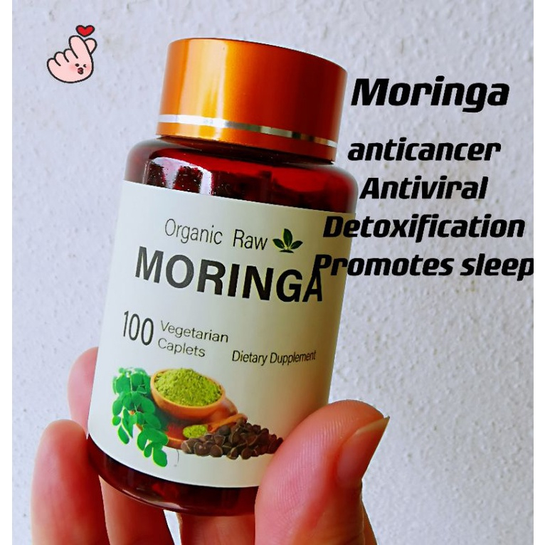 MORINGA KAPSUL ORGANIC RAW 100 CAPLETS ORIGINAL ORGANIC | Shopee Malaysia