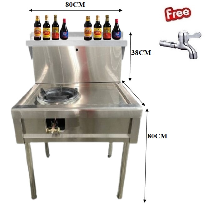 SINGLE BURNER DAPUR HIGH PRESSURE KWALI RANGE/猛火单圈炒炉 KUAT API 重型炉 ...