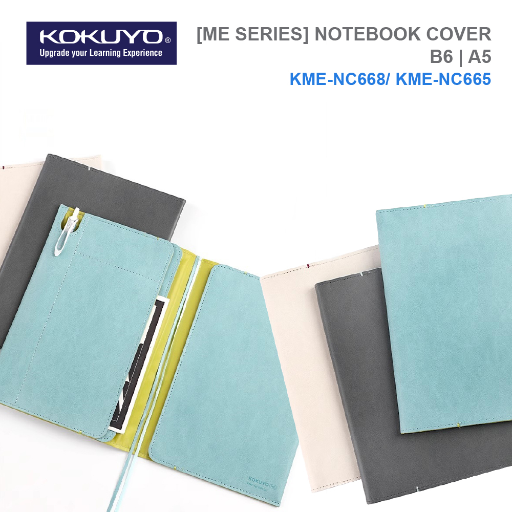 [ME Series] KOKUYO ME PU Leather Notebook Cover B6 | A5 KME-NC668 KME-NC665 | Shopee Malaysia