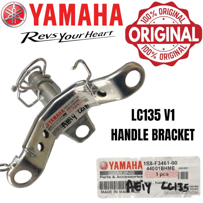 YAMAHA LC135 V1 - V8 4S 5S LC135 FI 100% ORIGINAL HLY HANDLE BAR HANDLE BRACKET STEERING BESI ...