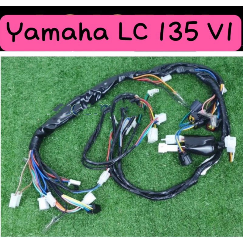 Yamaha LC135 V1 Harness Wiring Wayering body wiring complete set wire wayar socket lc135 v1 ...