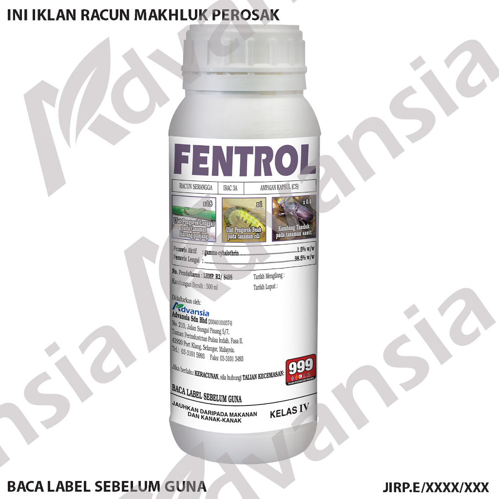 Fentrol/ Racun Serangga/ gamma cyhalothrin 1.5% w/w/ | Shopee Malaysia