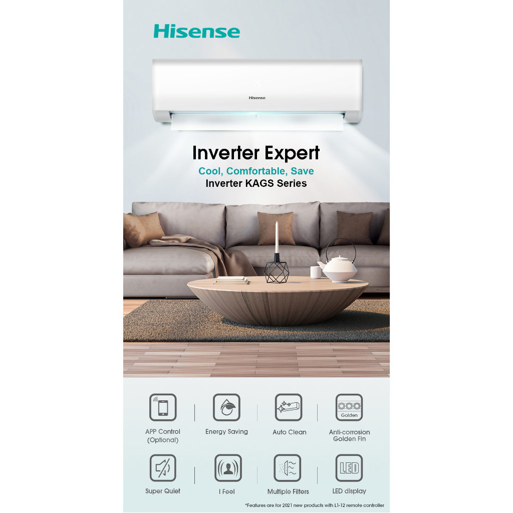 HISENSE 2.5HP AI25KAGS R32 Inverter Air Conditioner AI-25KAGS | Air ...