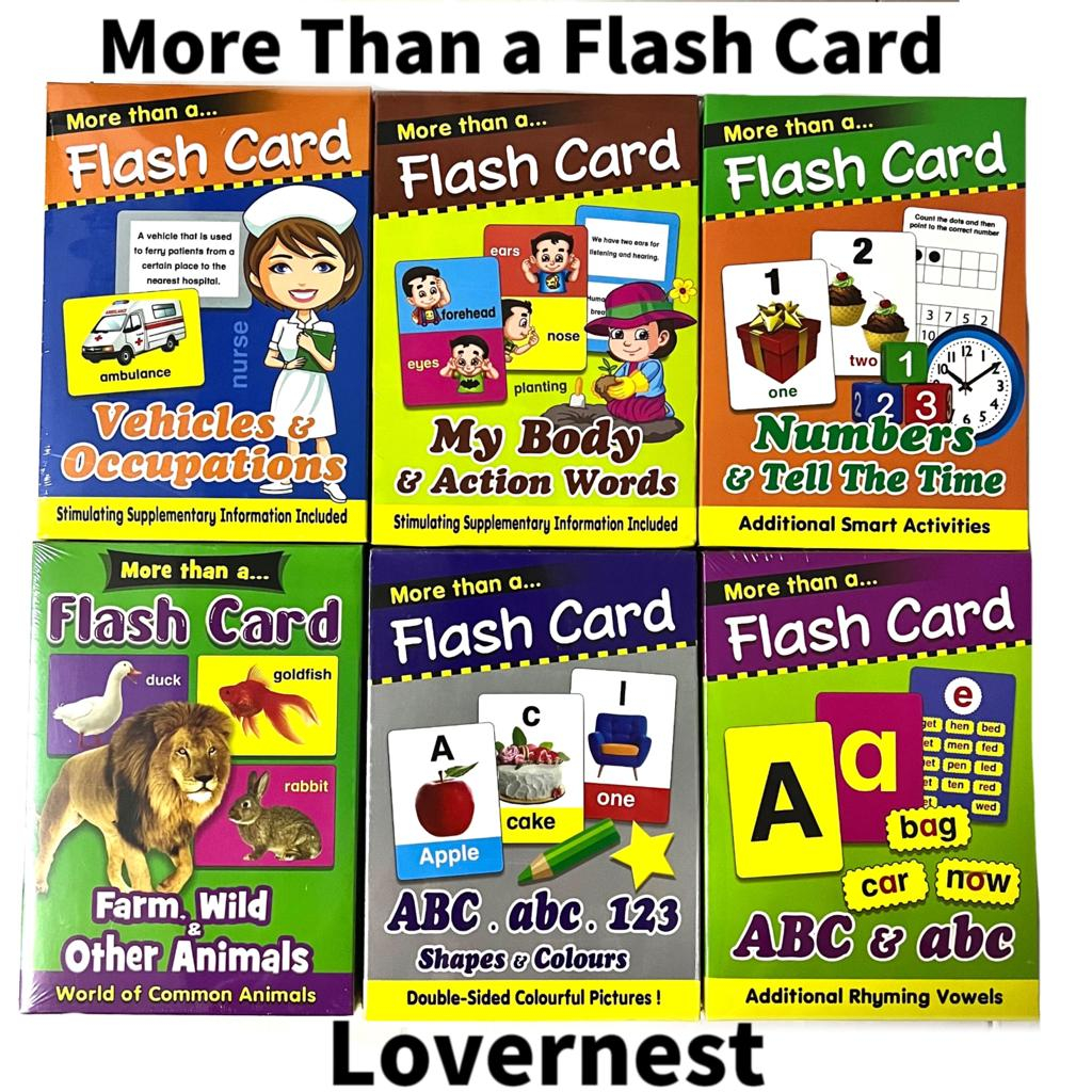 LOVERNEST More Than A Flash Cards Early Learning ABC Alphabet Number ...