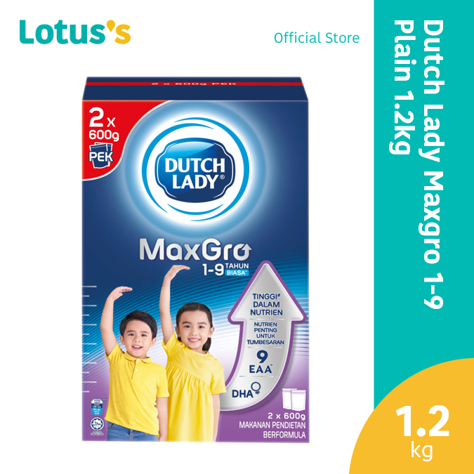 Dutch Lady Maxgro 1-9 Plain 1.2kg | Shopee Malaysia