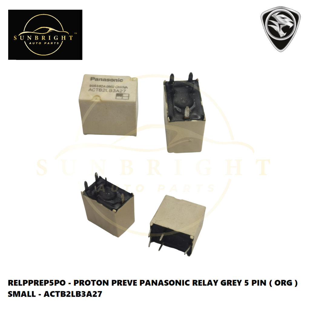 PROTON PREVE PANASONIC RELAY GREY 5 PIN ( ORG ) SMALL - ACTB2LB3A27 ...