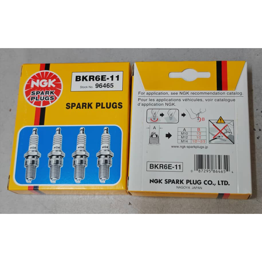NGK BKR6E-11 Spark Plug For Proton Waja Myvi Old Model Kia Hyundai ...