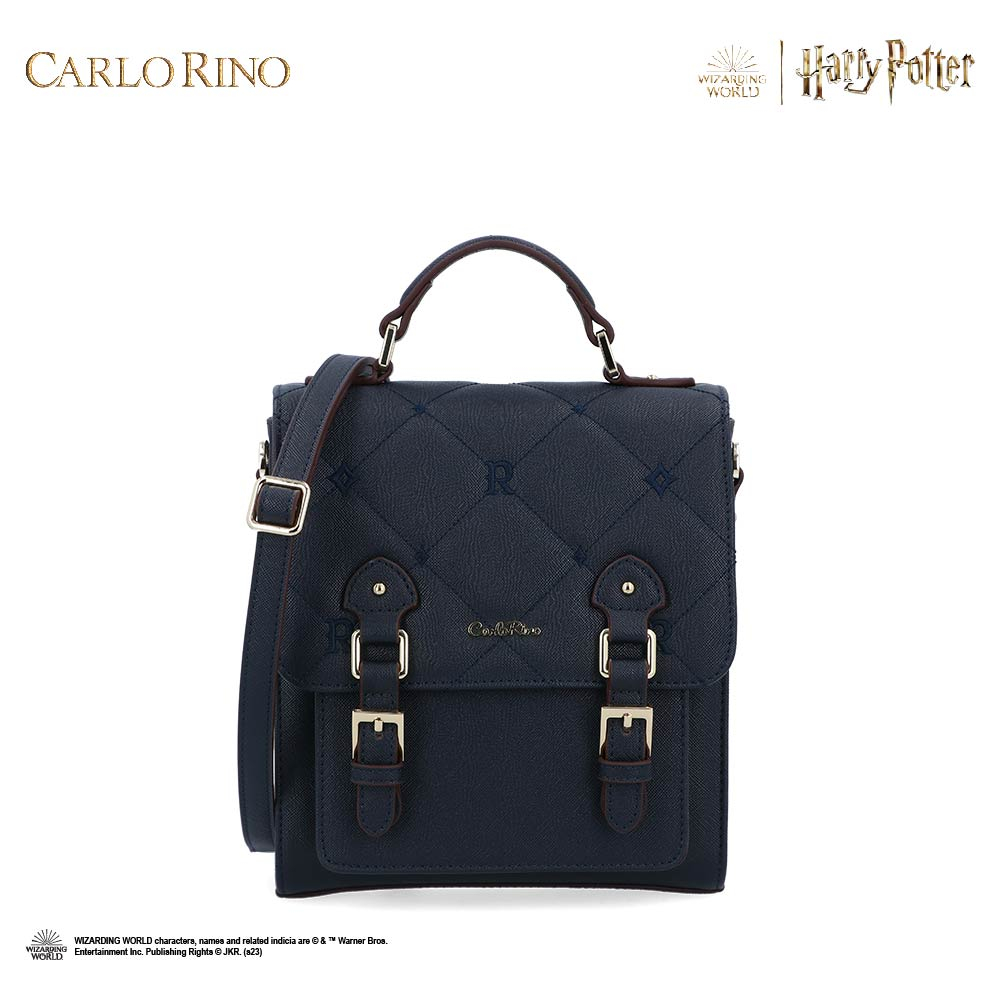 Carlo Rino Dark Blue Harry Potter Small Satchel Backpack | Shopee Malaysia