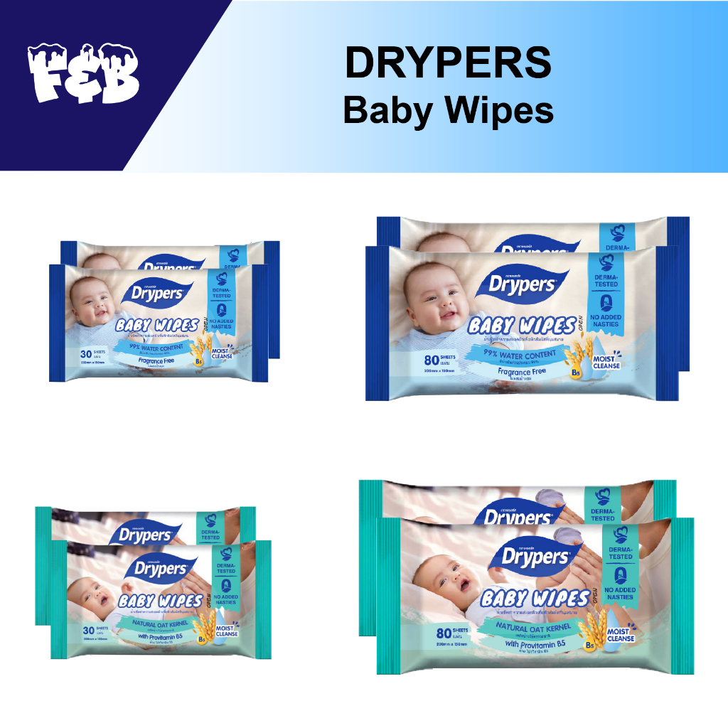 Drypers Baby Wipes 2 in 1 | Shopee Malaysia