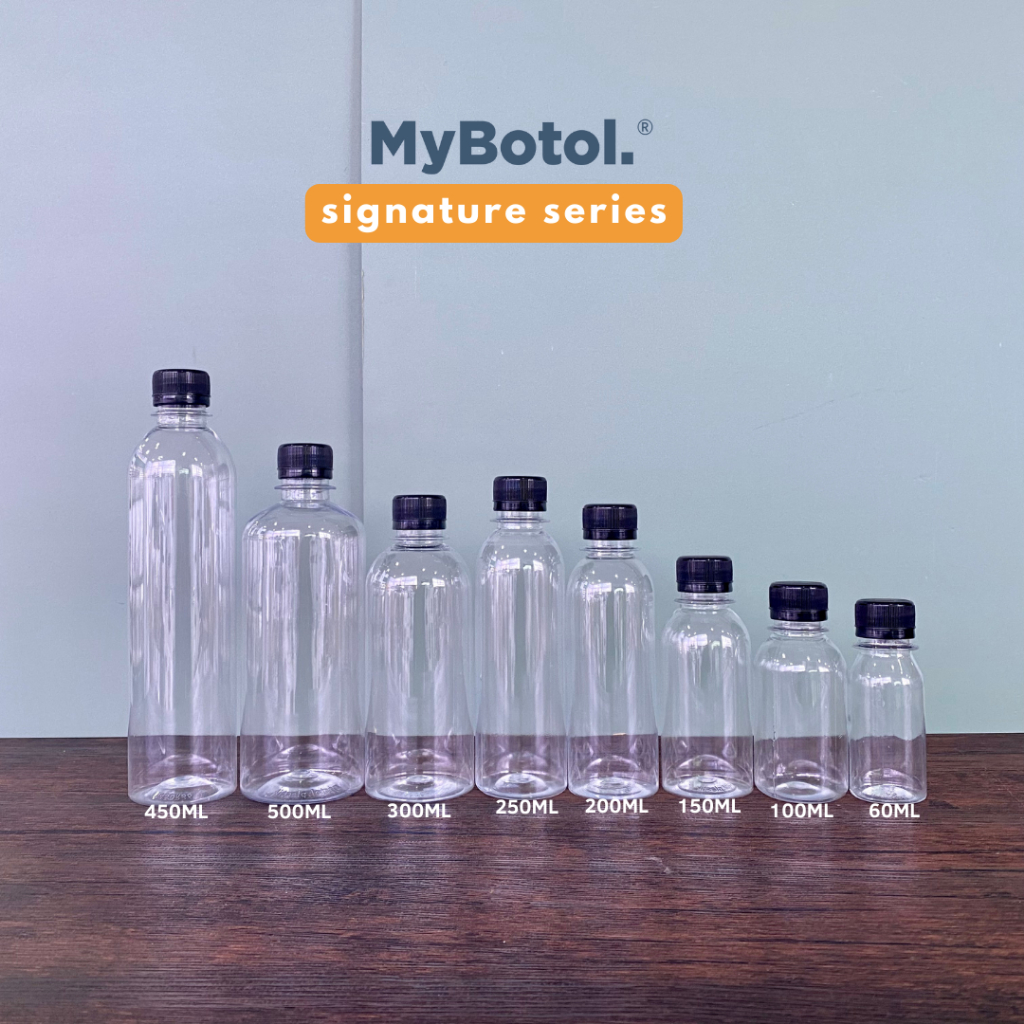 [mybotol] BOTOL PLASTIK KOSONG 60ML/100ML/150ML/200ML/250ML/300ML/450ML ...