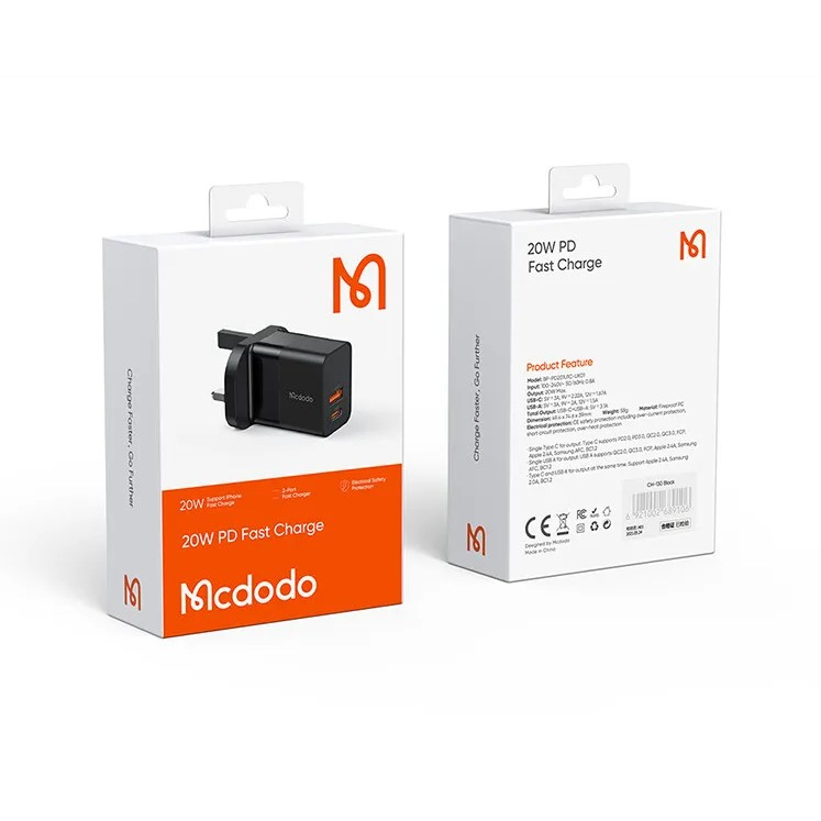 MCDODO CH-1301 20W Fast Charger / PD + QC Super Fast Quick Charging ...