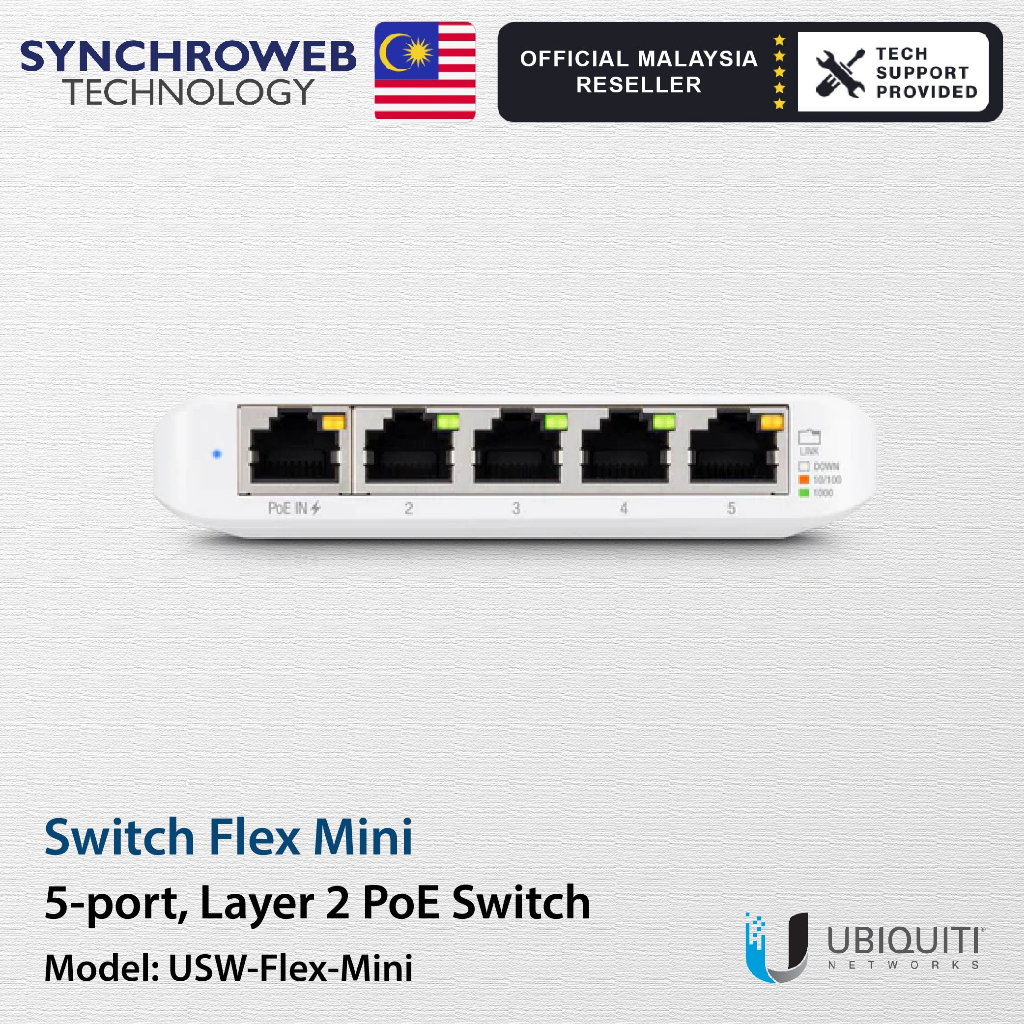 Ubiquiti Networks USW-Flex-Mini 5-Port Gigabit Ethernet Switch | Shopee ...