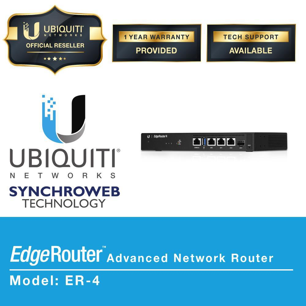 Ubiquiti Networks EdgeRouter™ 4 ( ER-4) | Shopee Malaysia