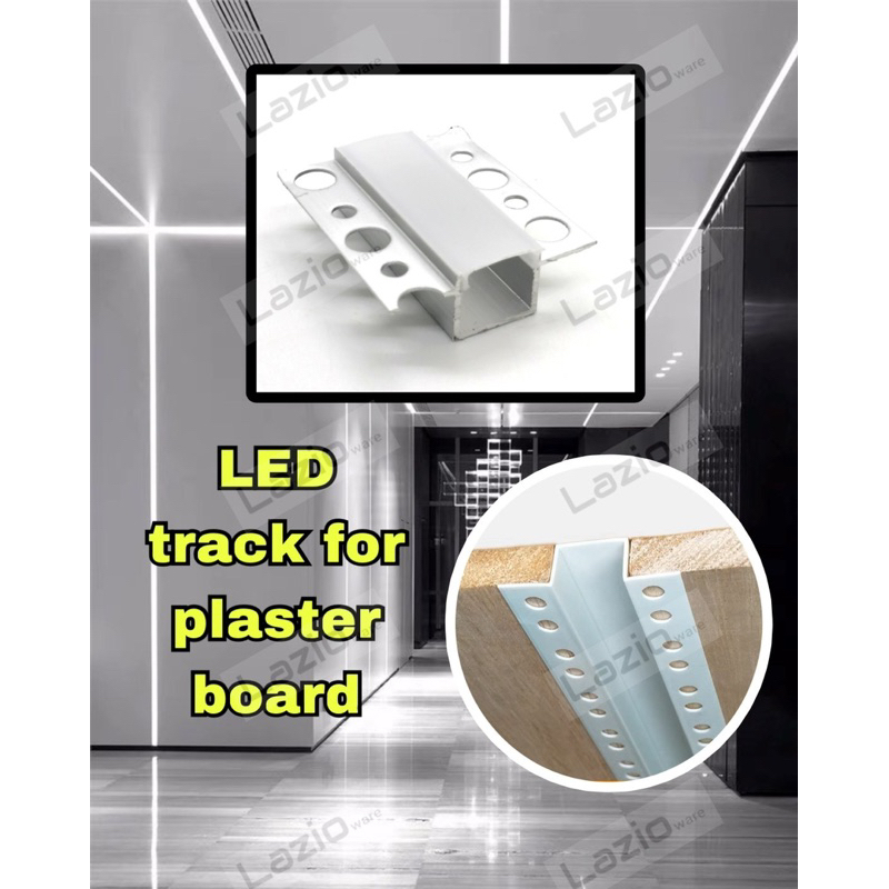 (1m/1.5m) plaster in LED strip light aluminium channel track rail ...