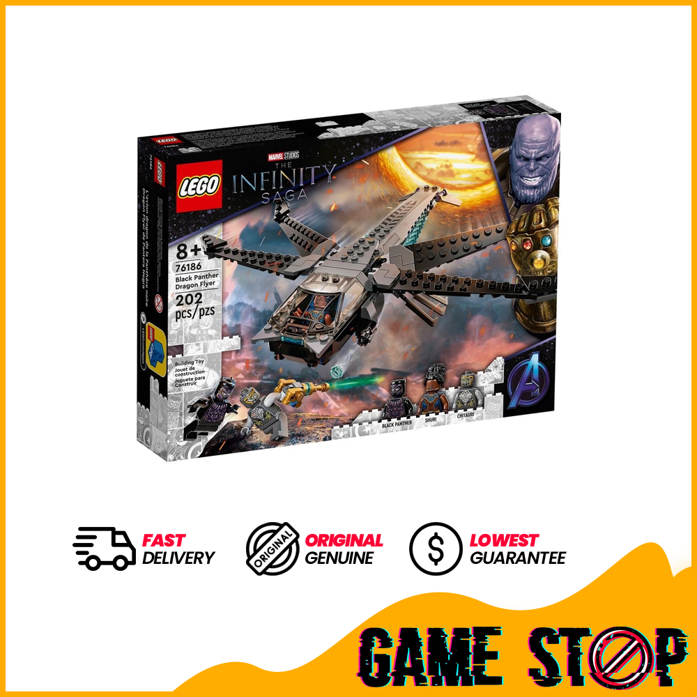LEGO Marvel Black Panther Dragon Flyer 76186 Building Kit Toy; Create ...