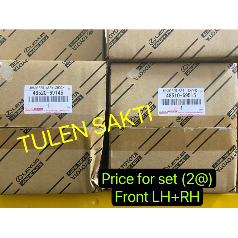 ORIGINAL TOYOTA WISH ZGE20 S-spec Only* 2009> FRONT ABSORBER LH+RH ...