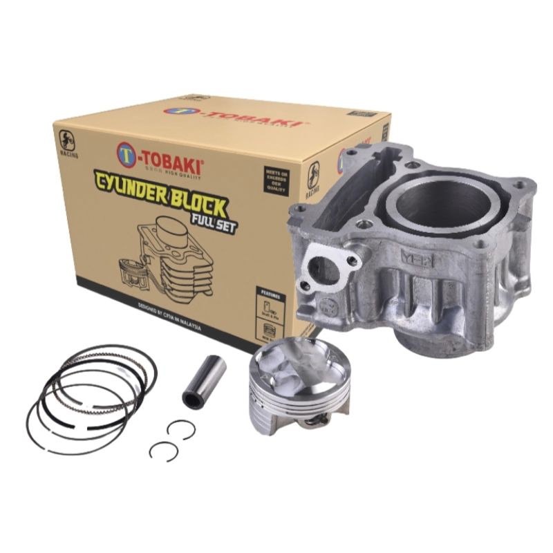 Racing Block Set LEO Y15ZR LC135 57MM 60MM Dome FZ150 TOBAKI TOKAHI Ring RIK ESPADA SWIPOH ...