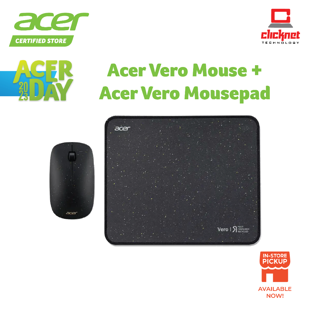 ACER VERO MOUSE PAD+mouse | Shopee Malaysia