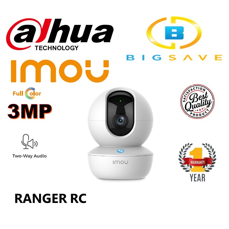 DAHUA IMOU 3MP RANGER RC WIRELESS IP CAMERA AI HUMAN DETECTION ONE ...