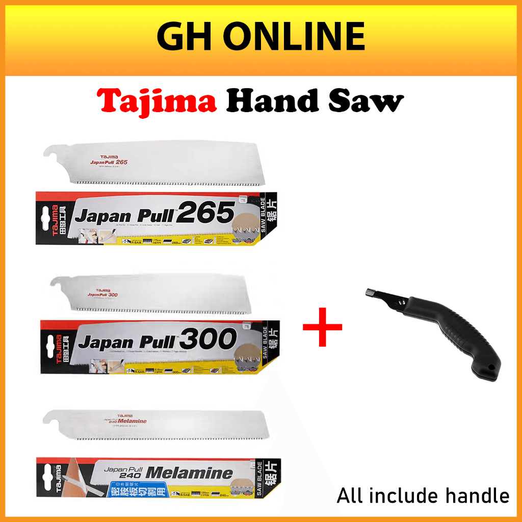TAJIMA HAND SAW 265mm / 300mm MELAMINE GERGAJI PTONG KAYU | Shopee Malaysia