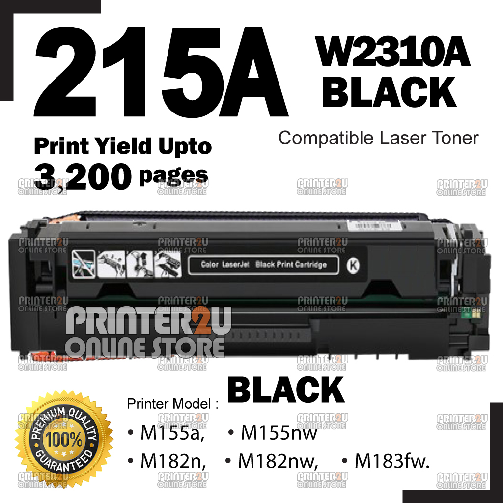 BLACK 215A W2310A W2311A W2312A W2313A Compatible With HP Color ...