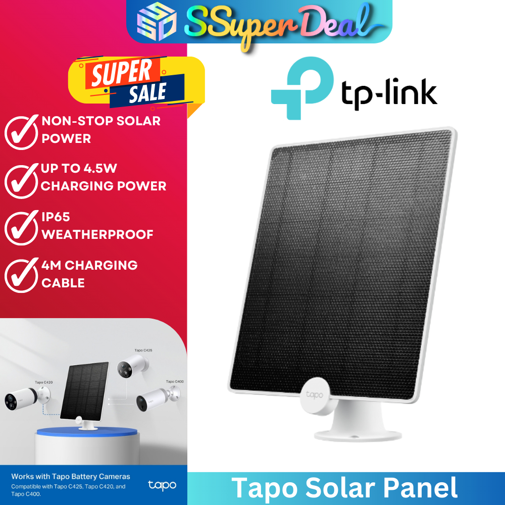 TP-Link Tapo A200 | Tapo Solar Panel | Non-Stop Solar Power Supply ...