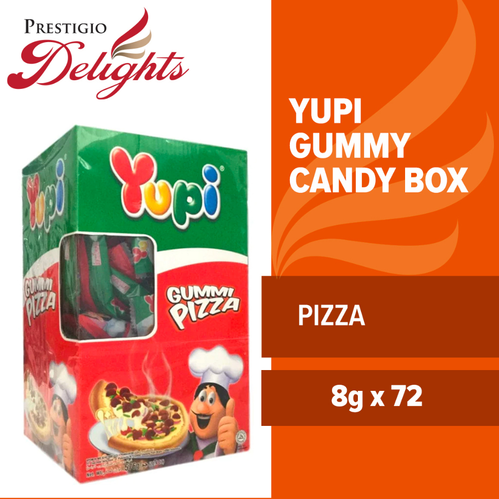 Yupi Pizza Gummy Candy Box 8g x 72 (1 Outer) | Shopee Malaysia