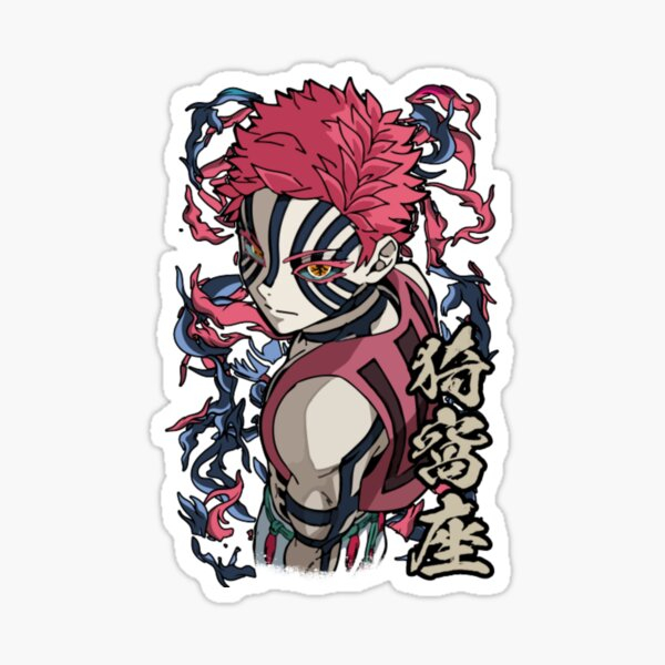 Akaza Demon Slayer Stickers v2 | Shopee Malaysia