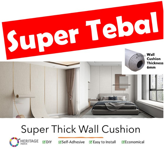 Wall Cushion Super Thick DIY Kusyen Dinding Super Tebal Murah 6mm Home ...