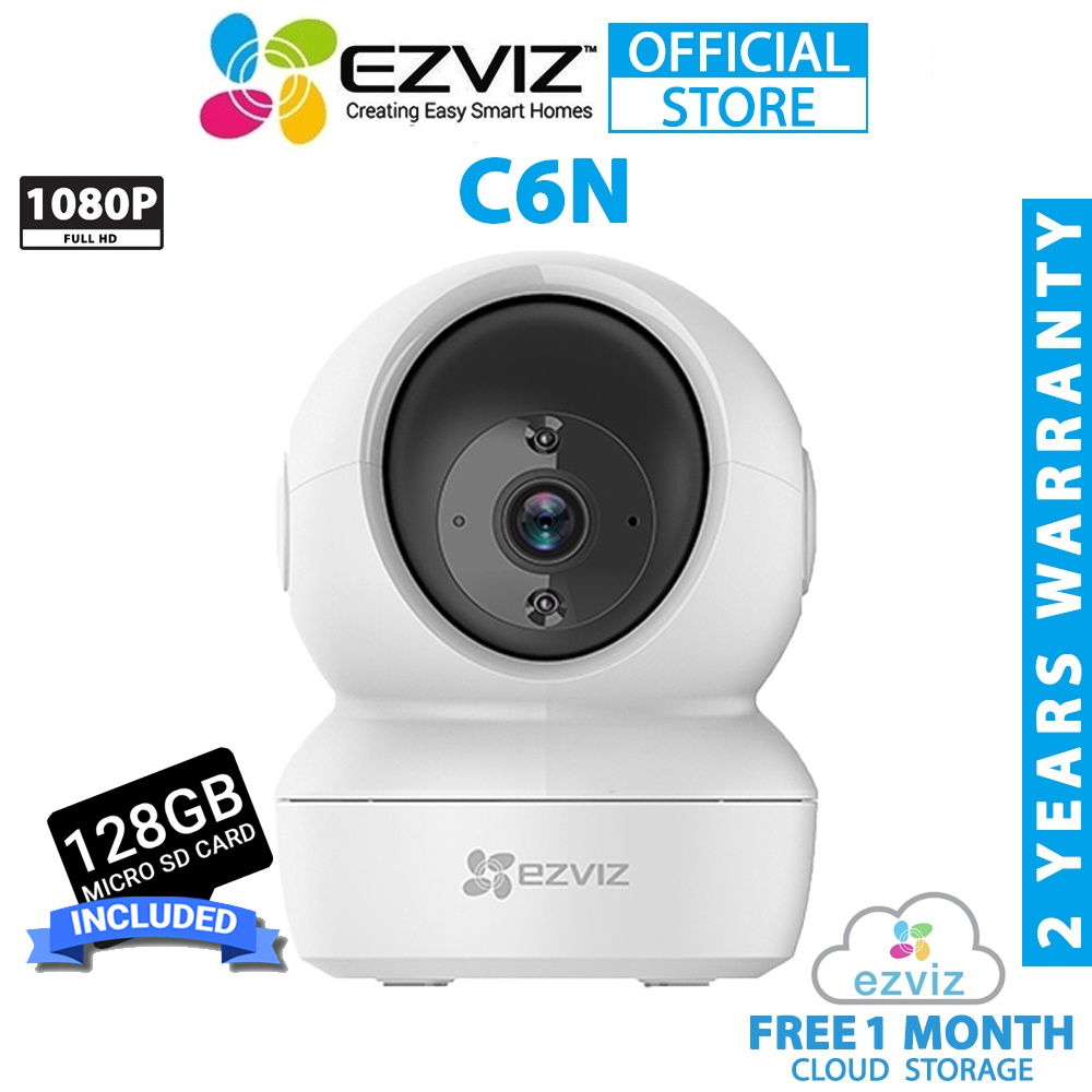 EZVIZ C6N 1080P CCTV Indoor Security Smart Motion Tracking Wifi Pan ...