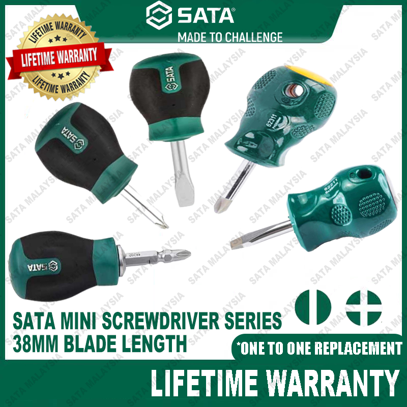 SATA A & T-Series Mini Size Screwdriver Philips Screwdriver Slotted ...