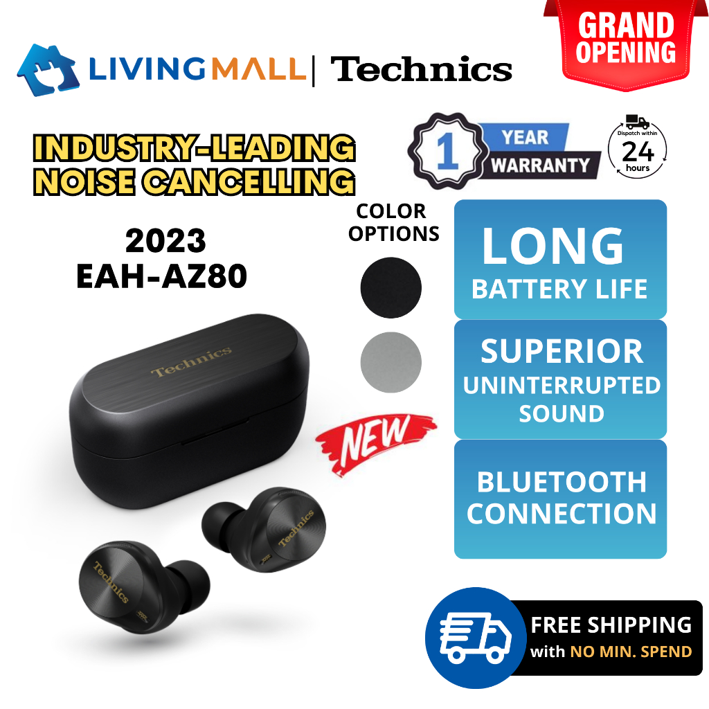 PANASONIC 2023 MODEL EAH-AZ80 TRUE WIRELESS NOISE CANCELLING EARPHONES ...