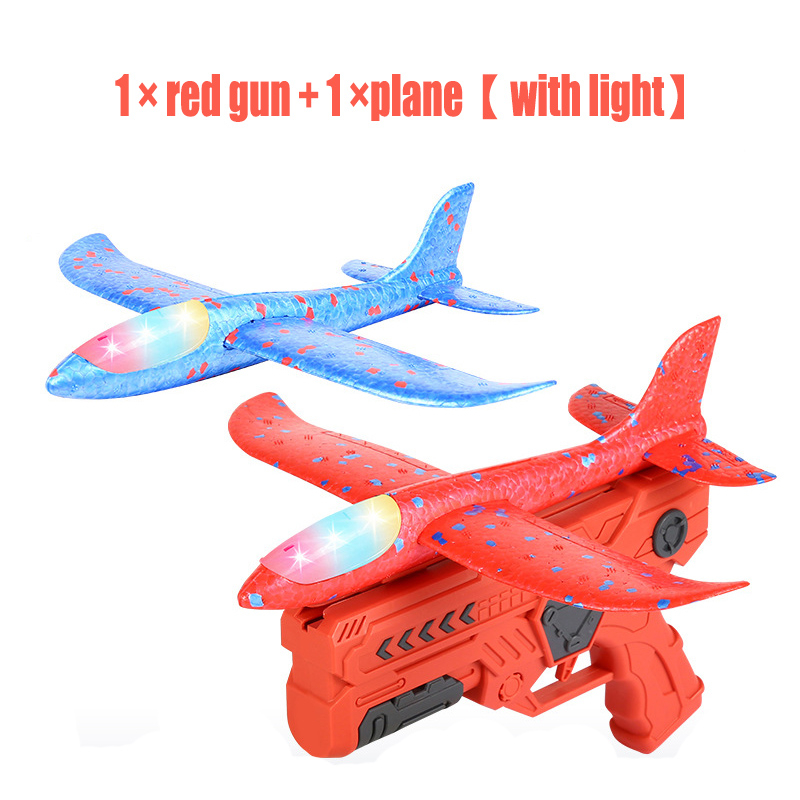 Airplane Launcher Foam Plane Eject Flying Aircraft Toy Hand Catapult ...