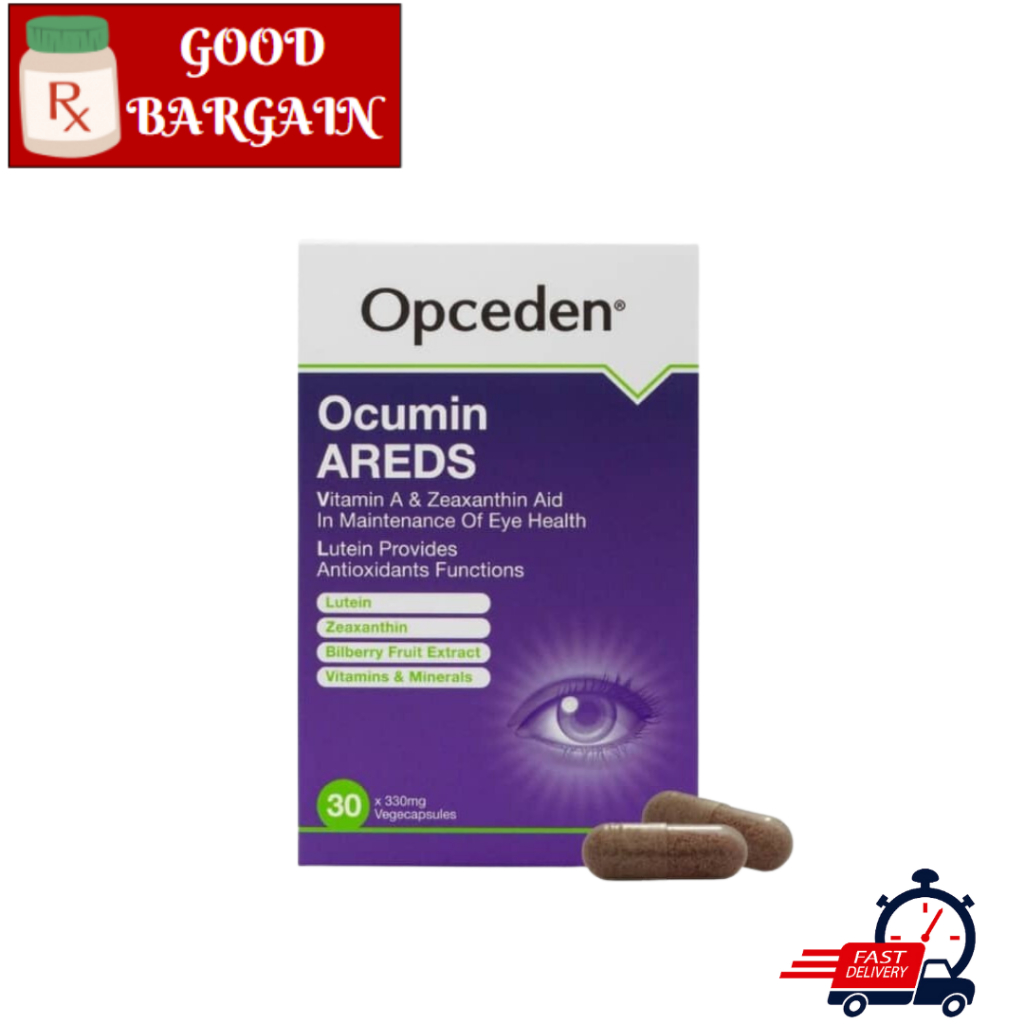 OPCEDEN OCUMIN AREDS 30'S x 330MG (WITH LUTEIN FOR EYE HEALTH) EXPIRY ...