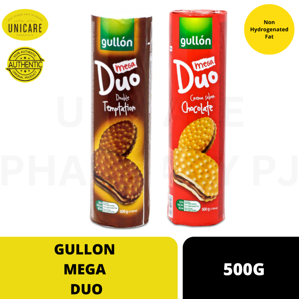 GULLON MEGA DUO BISCUITS 500G (DOUBLE TEMPTATION/CREMA SABOR CHOCOLATE) | Shopee Malaysia