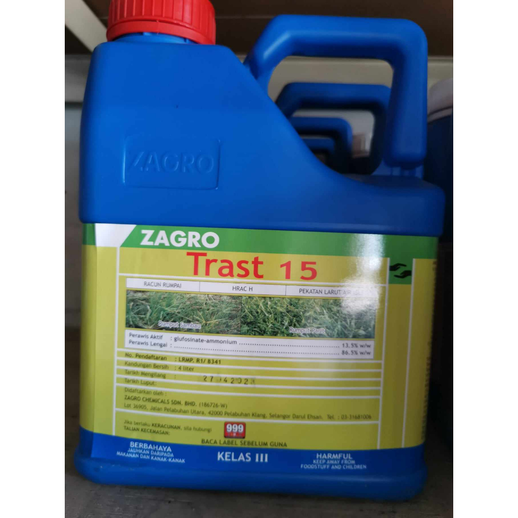 (+-4) Racun Rumput/ Herbicide Glufosinate-ammonium TRAST 15 | Shopee ...
