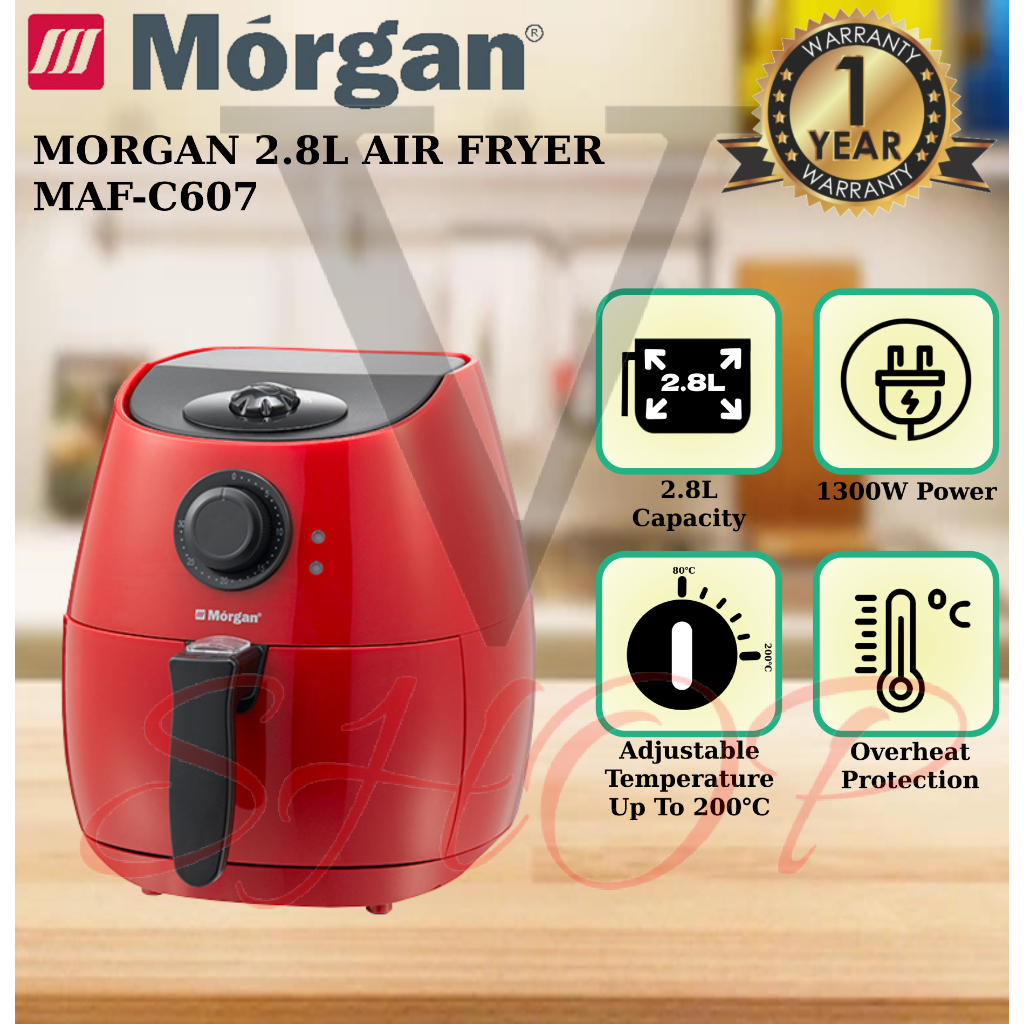 MORGAN 2.8L AIR FRYER MAF-C607 // MORGAN 4.5L AIR FRYER MAF-946D ...